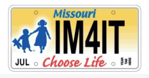 License Plates – Choose Life Missouri